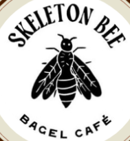 Skeleton Bee Bagel Cafe